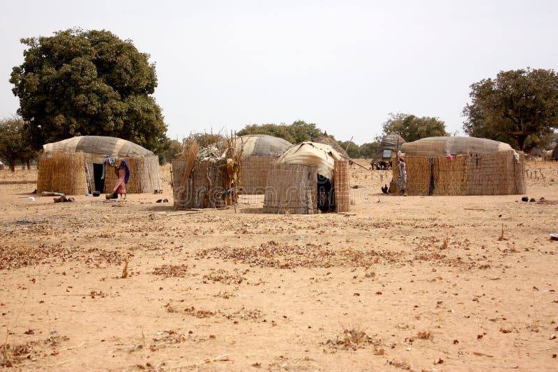 African village huts editorial stock photo. Image of landscape - 94461733