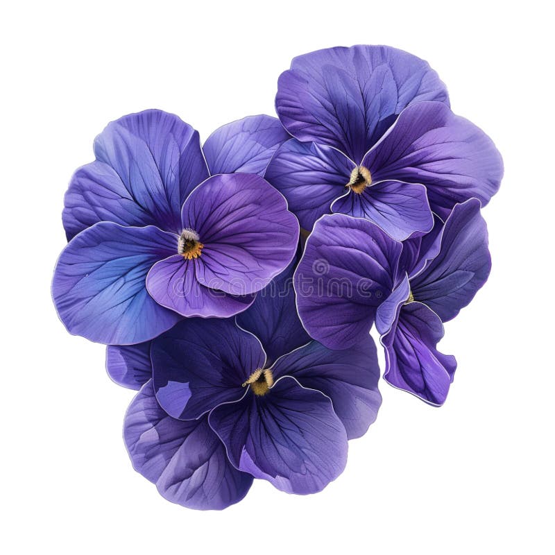 African Violet Plant on Transparent Background - Ai Generated Stock ...