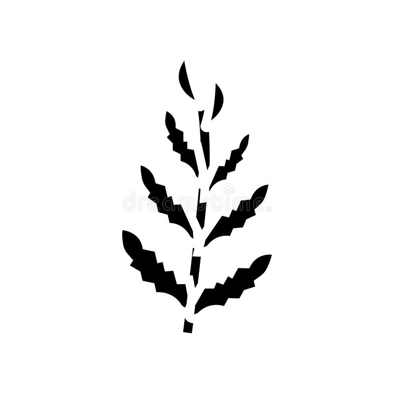 African Water Fern Glyph Icon Vector Illustration Stock Illustration ... African Water Fern Glyph Icon Vector Illustration Stock Illustration ...