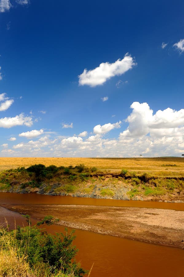 African Wilderness Landscape Stock Photo - Image of dryness, savanna ...