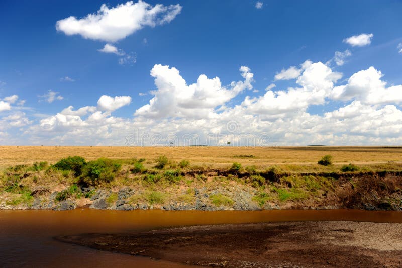 African Wilderness Landscape Stock Image - Image of dryness, ground ...