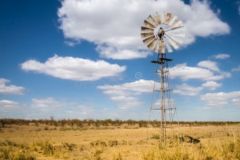 African wind mill stock photo. Image of africa, kruger - 64383392