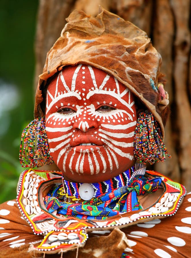 Tribal African Woman Face