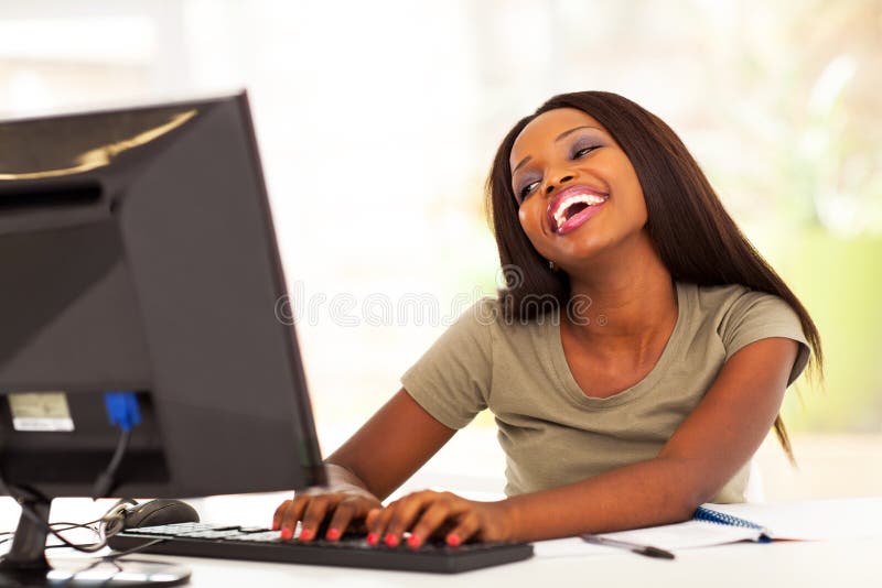 African woman internet stock photo. Image of facial, american - 28752084