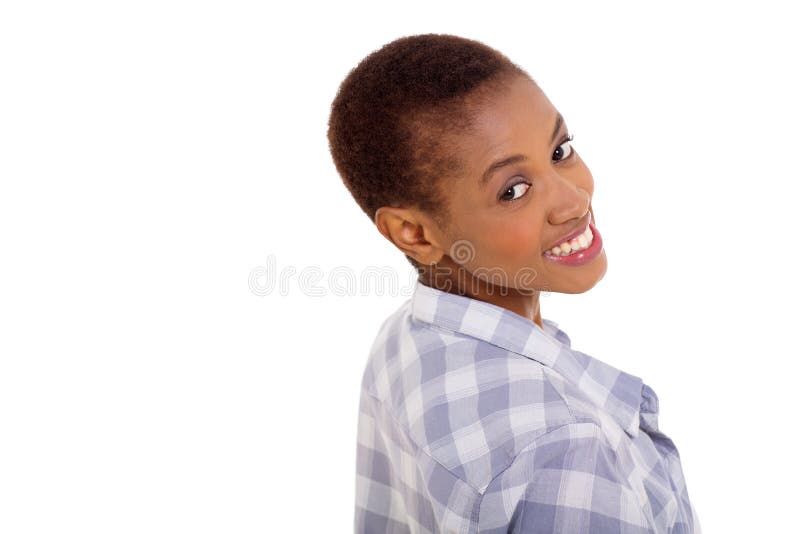African woman looking back stock photo. Image of back - 49075790