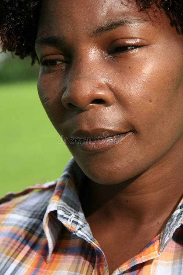 African Woman Outdoors stock photo. Image of outdoors - 12686424