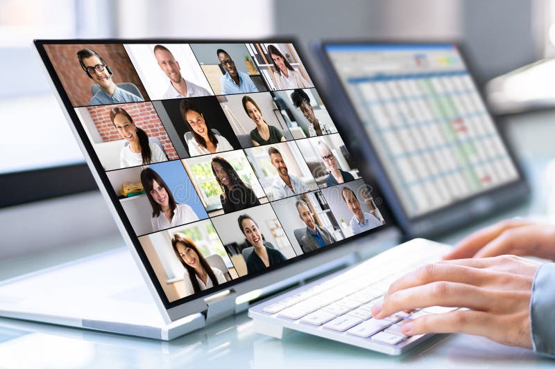 African Woman Video Conference Business Call Stock Photo - Image of ...