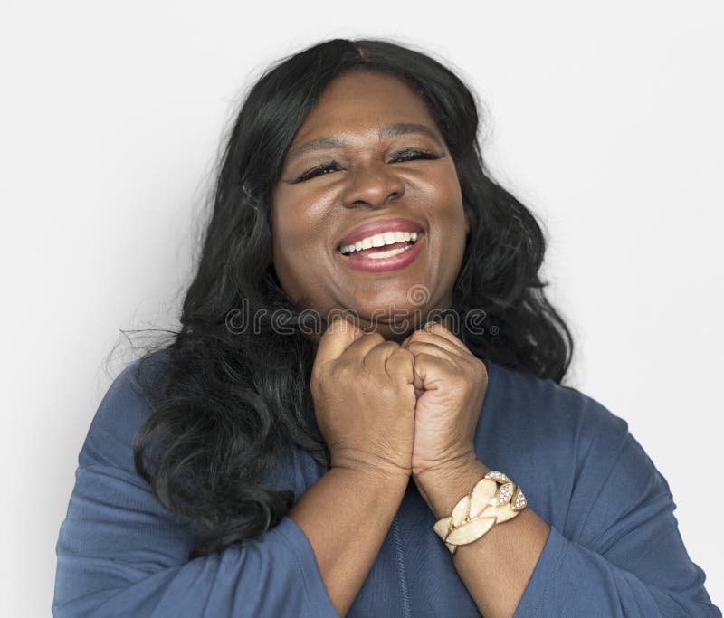 African Women Happy Studio Shoot Concept Stock Image - Image of lady ...
