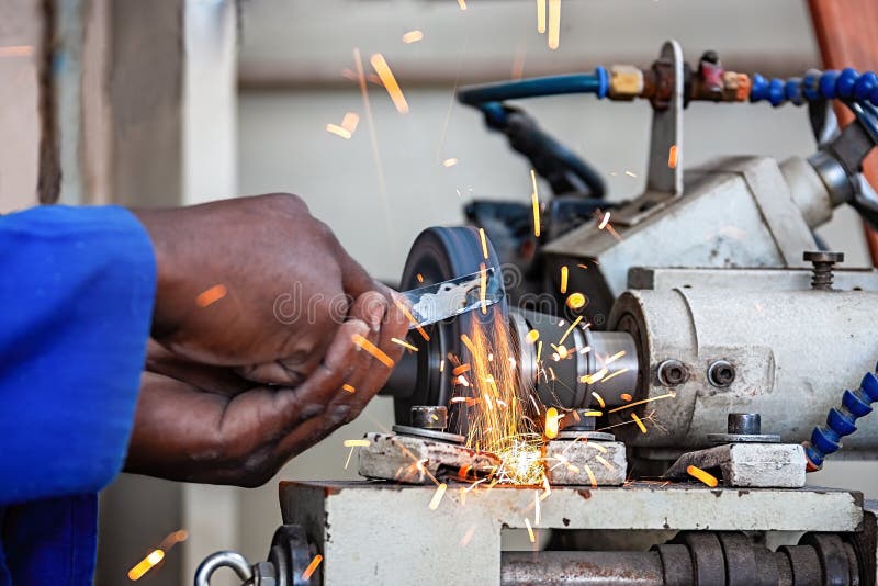 African worker stock image. Image of activity, bench - 193737487