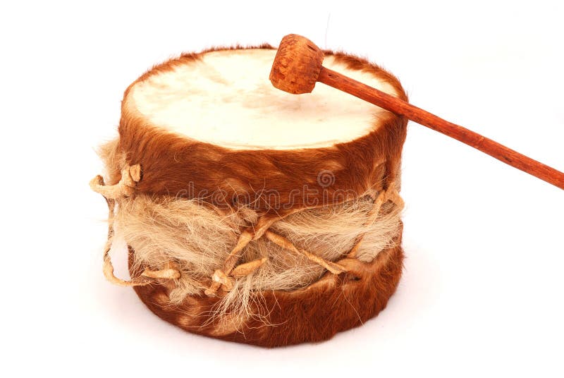 Afrikaanse trommel stock foto. Image of gezwoegd, deco - 4297450