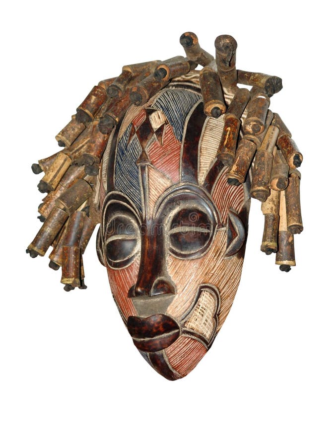 Afrikaans masker redactionele stock afbeelding. Image of historisch ...