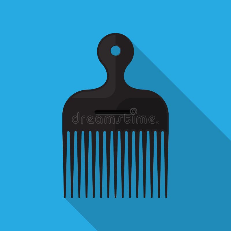 Afro Comb, Linear Style Sign for Mobile Concept and Web Design Stock ...