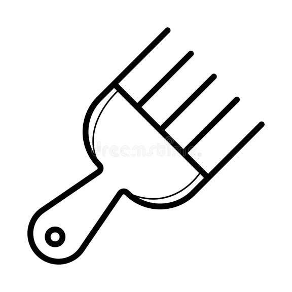 Afro Comb vector stock illustration. Illustration of healthy - 126001310