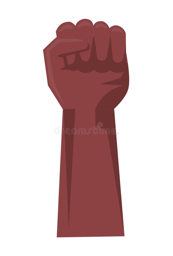 Afro hand human fist stock vector. Illustration of black - 251195908