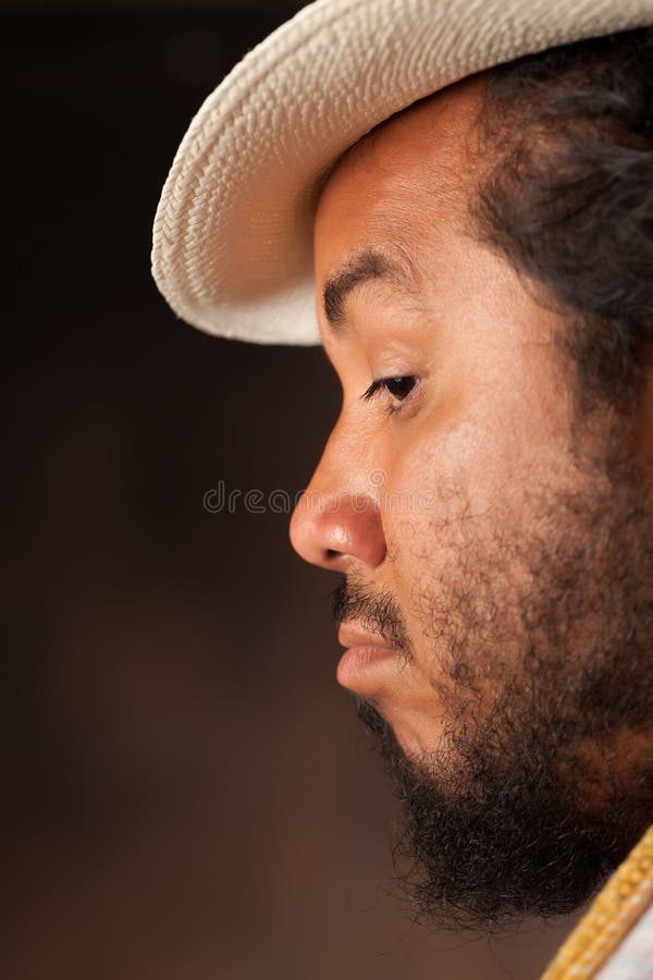 Afro Man Face Expression stock image. Image of fashionable - 61154597
