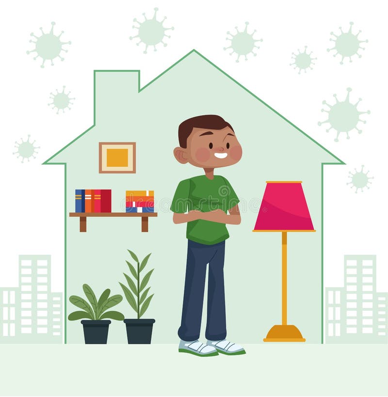 Young Man Inside House Stock Illustrations – 825 Young Man Inside House ...