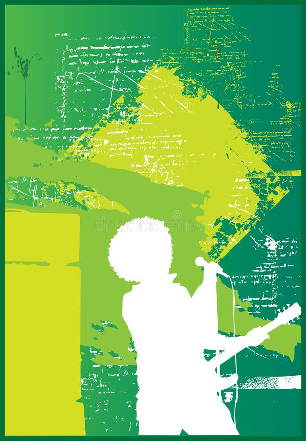 Afro Singer stock vector. Illustration of hairstyle, music - 5871919