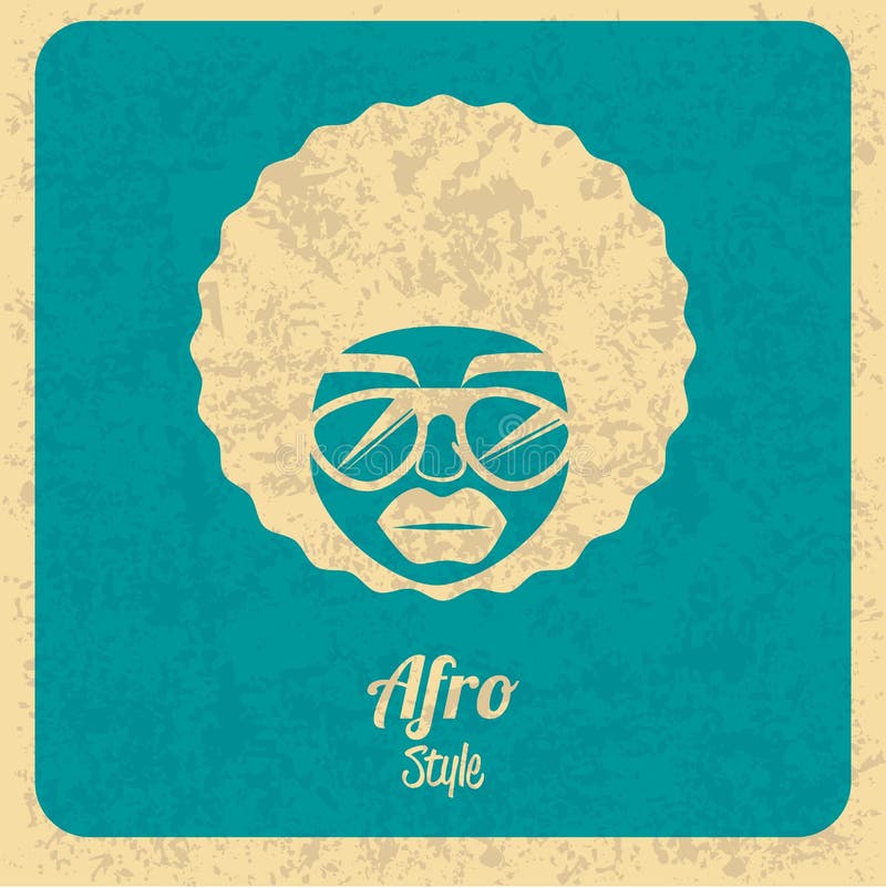 Afro style design stock vector. Illustration of afro - 36512541