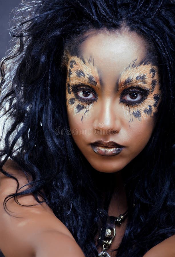 Leopard Makeup Woman