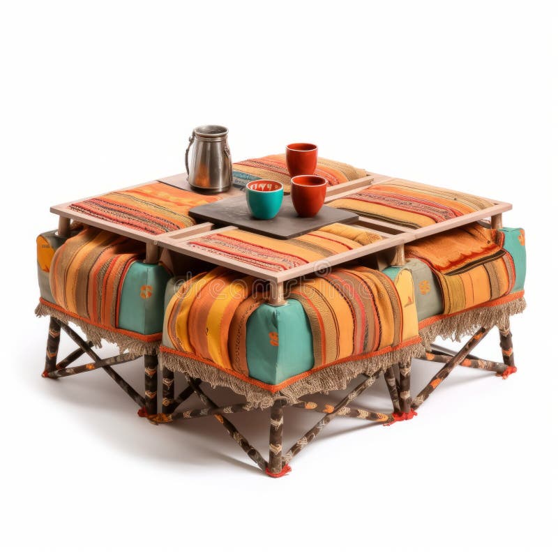 An Afrofuturism-inspired Rectangular Table with Insect-made Persian ...