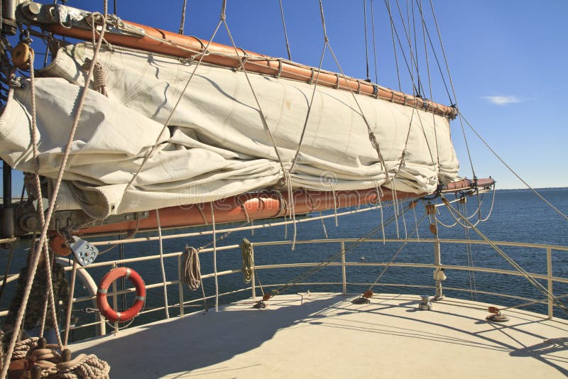 Ship boom stock photo. Image of boats, tackle, rope, sailboats - 13154820