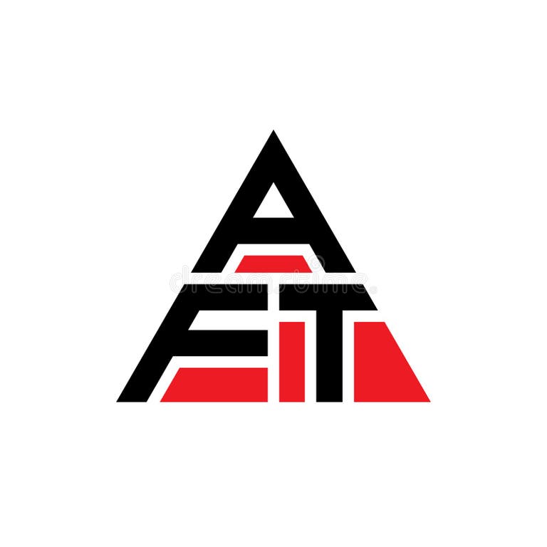 AFT Triangle Letter Logo Design with Triangle Shape. AFT Triangle Logo ...