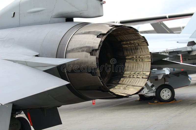 Afterburner of a Fighter Jet Engine Stock Photo - Image of airplane ...