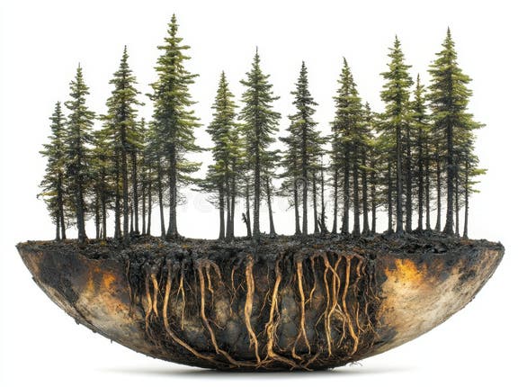 The Aftermath of Deforestation: Dead Trees and Burnt Earth Stock Photo ...