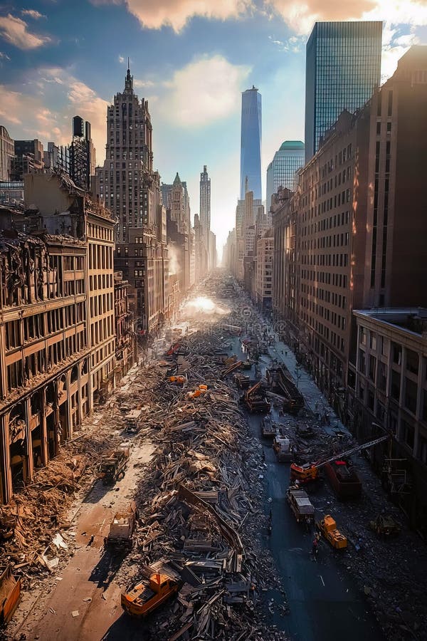 Aftermath of the 9 11 Destruction, Showcasing the Devastation and ...