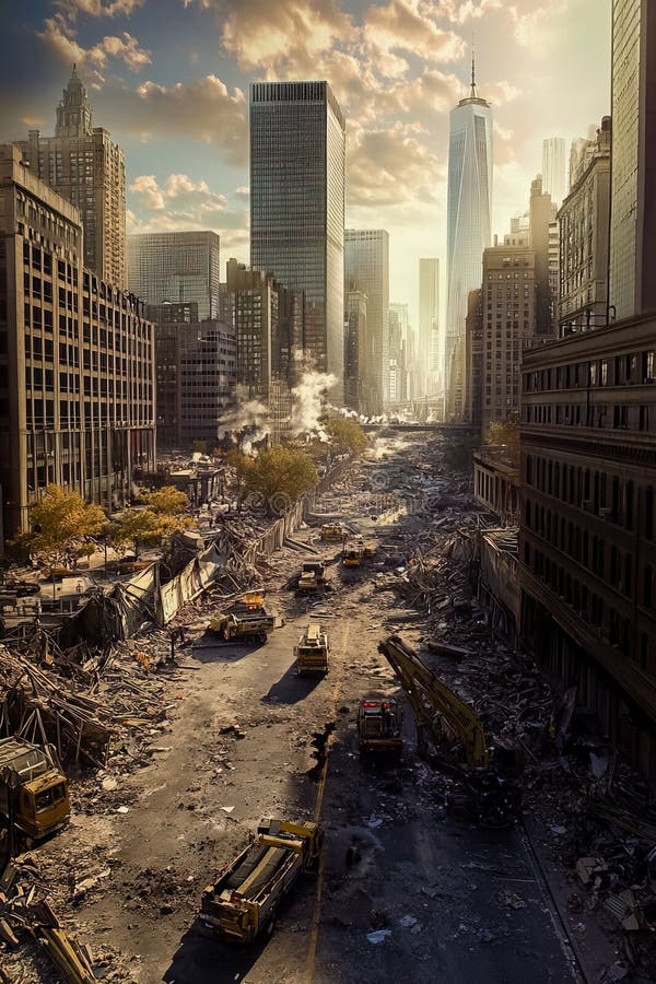 Aftermath of the 9 11 Destruction, Showcasing the Devastation and ...
