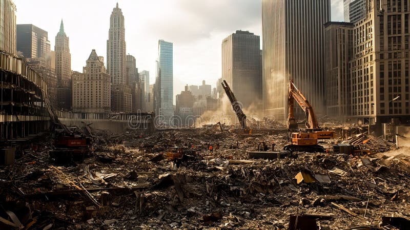 Aftermath of the 9 11 Destruction, Showcasing the Devastation and ...