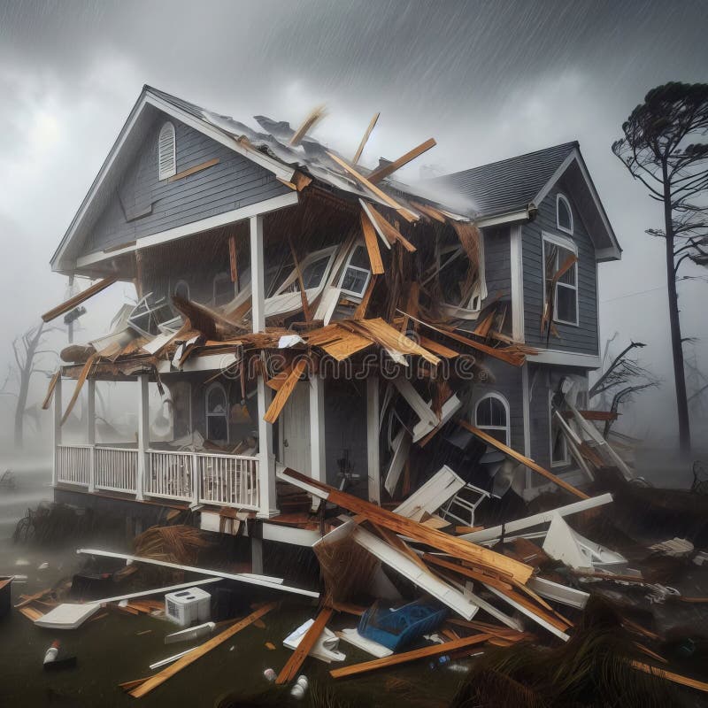 Aftermath of a Devastating Storm Stock Photo - Image of hurricane ...