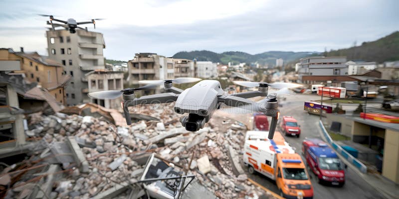 In the Aftermath: Multiple Drones Survey the Desolate Rubble of ...