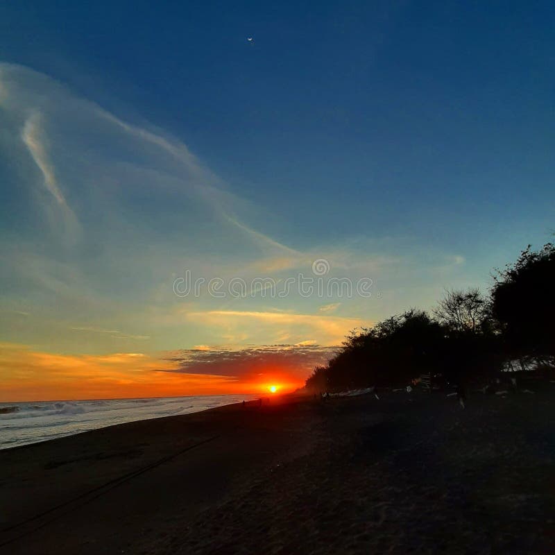 Afternoon in the beach stock image. Image of wonderfull - 223056721