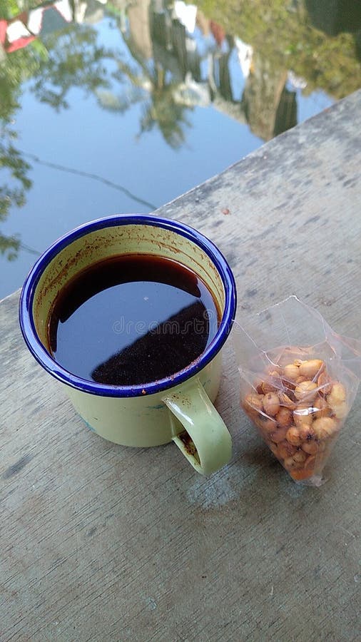 Afternoon Coffee and Life Shadow Stock Image - Image of coffee ...