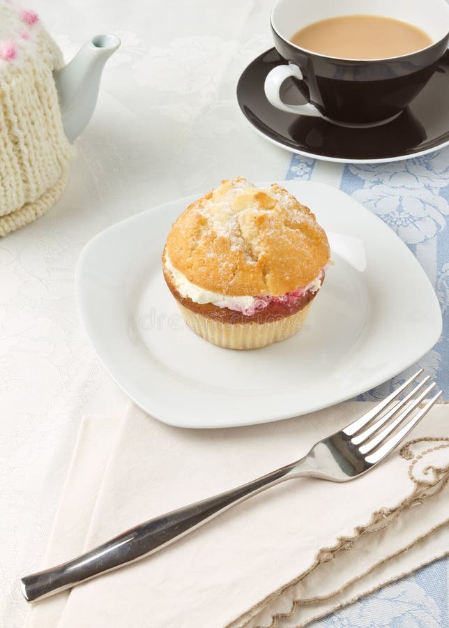 Afternoon Cream Tea stock photo. Image of snack, cream - 18256256