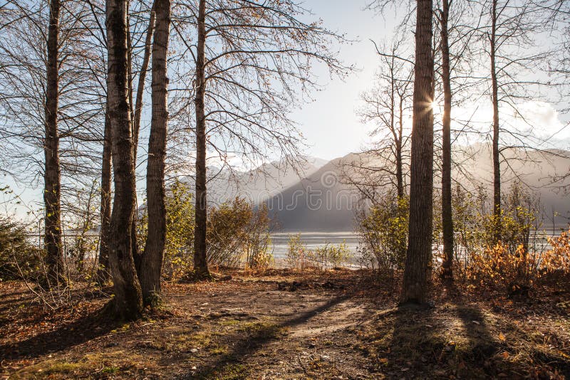 Afternoon in Fall stock image. Image of water, chilkat - 34997385