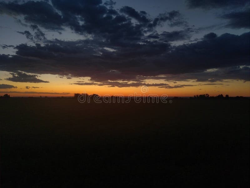 Afternoon farm sunset stock image. Image of sunset, sunlight - 244846653