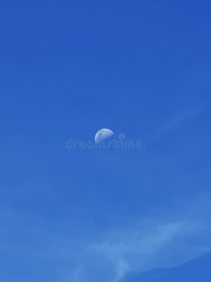 The afternoon moon stock photo. Image of aftrnoon, travel - 204466378