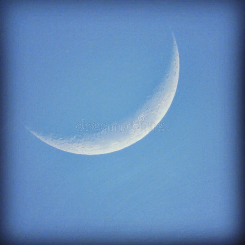Afternoon Moon stock photo. Image of hanging, afternoon - 85365584
