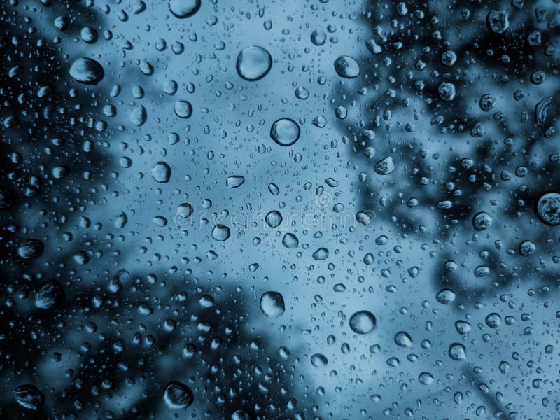 Afternoon Raindrops on the Window Stock Photo - Image of overcast ...