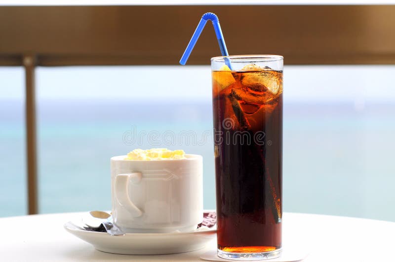 Afternoon Refreshments (coke & Coffee) Stock Image - Image of coke ...