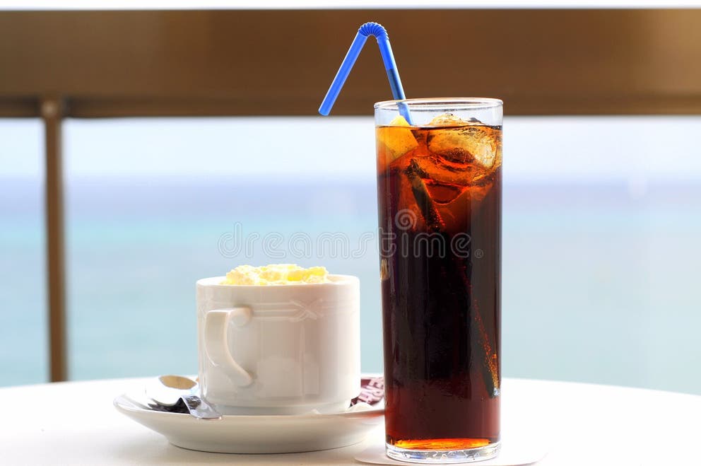 Afternoon Refreshments (coke & Coffee) Stock Image - Image of coke ...