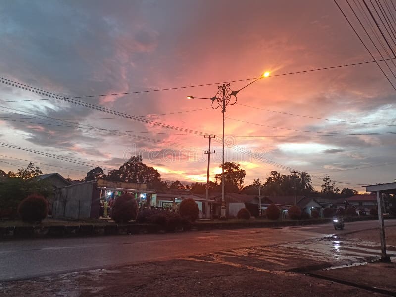 Afternoon Scene on the Highway, Indonesia Stock Photo - Image of ...