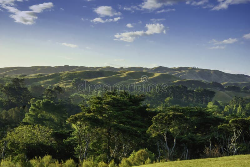Afternoon Shadows on Rolling Farmland Stock Image - Image of ...