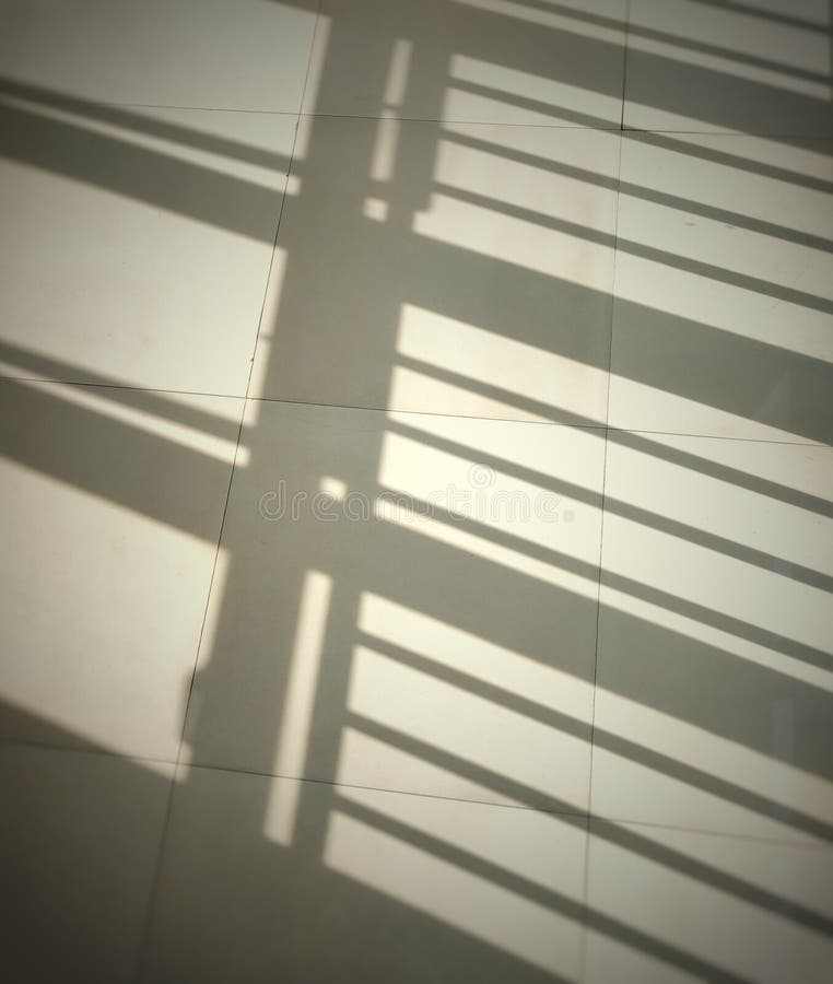 Afternoon Sun Lights Up the Shadow of Windows on the Floor Stock Photo ...