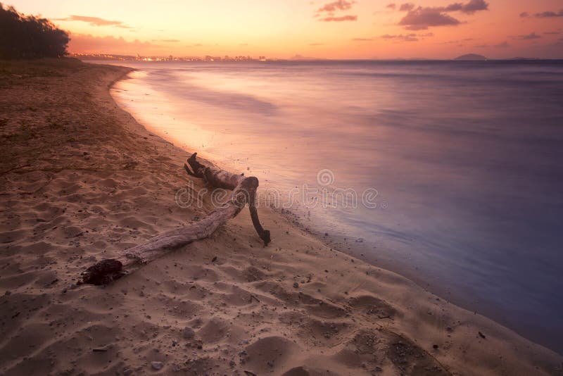 Afternoon Sunset at the Beach. Stock Photo - Image of beauty, scenic ...