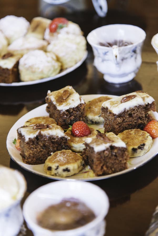 Afternoon Tea for an Alternative Wedding Breakfast Stock Image - Image ...