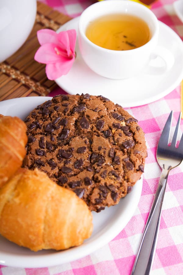 Afternoon Tea with Fresh Baking Stock Photo - Image of dessert, consume ...
