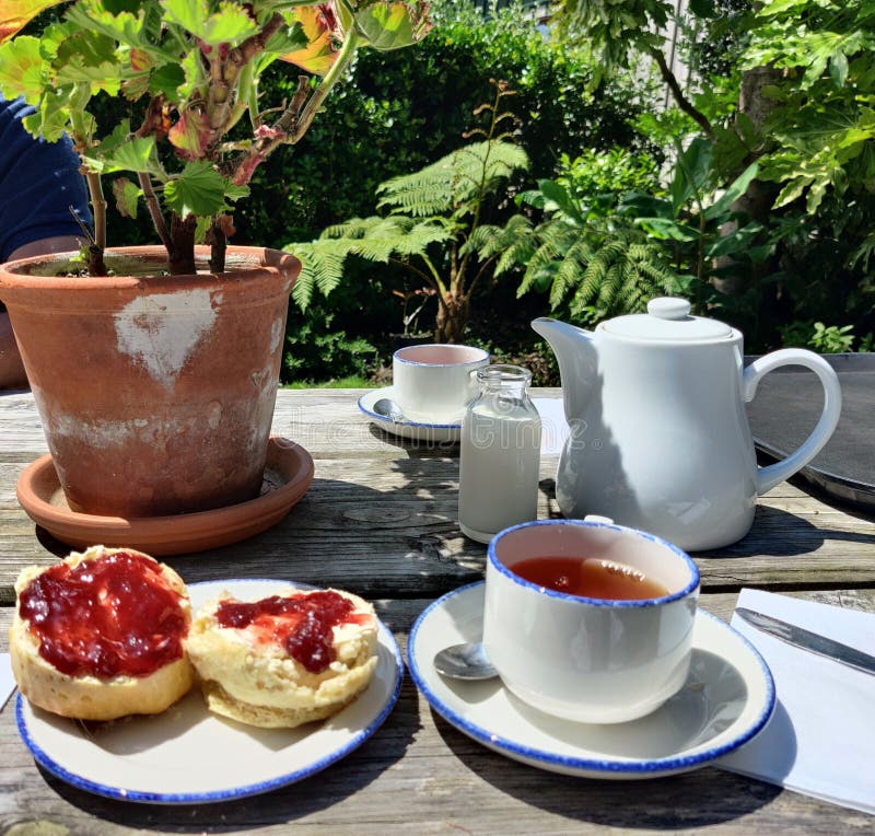 Afternoon tea happy summer stock image. Image of dessert - 202167197